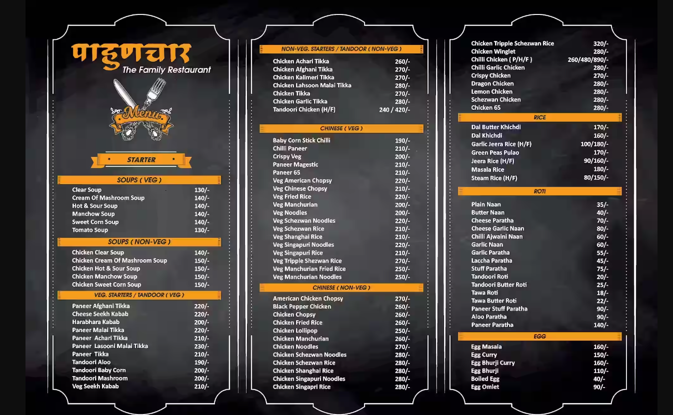 PAHUNCHAR THE FAMILY RESTUARENT – satisfaction events